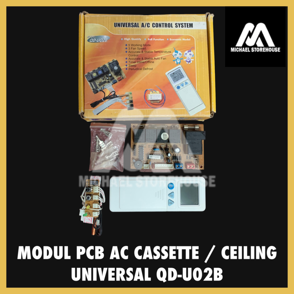 Jual MODUL PCB AC CASSETTE / CEILING UNIVERSAL QD-U02B | Shopee Indonesia
