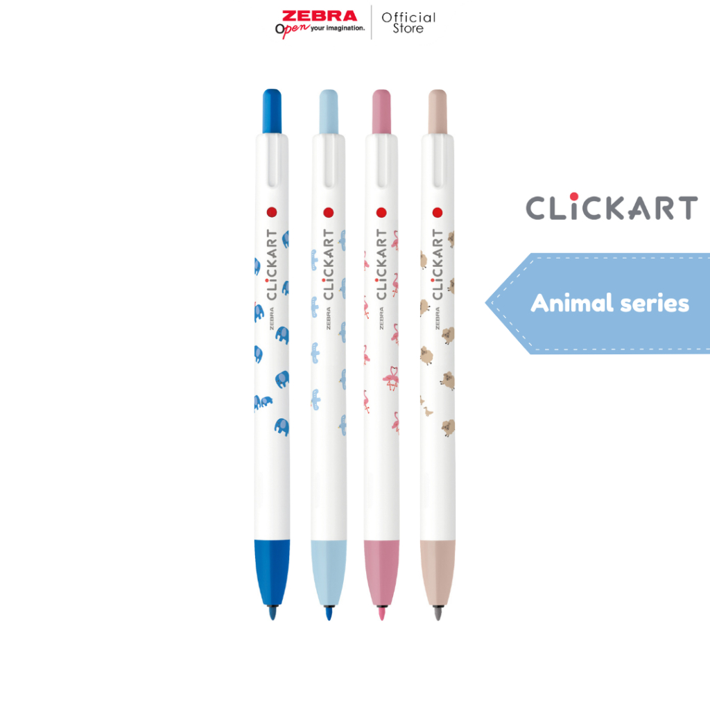 Jual Zebra Spidol Clickart limited edition series - bullet tip - isi 4 ...