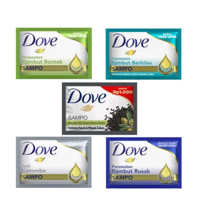 Jual SAMPO DOVE SACHET / 1 RENCENG ISI 12 / 8ML | Shopee Indonesia