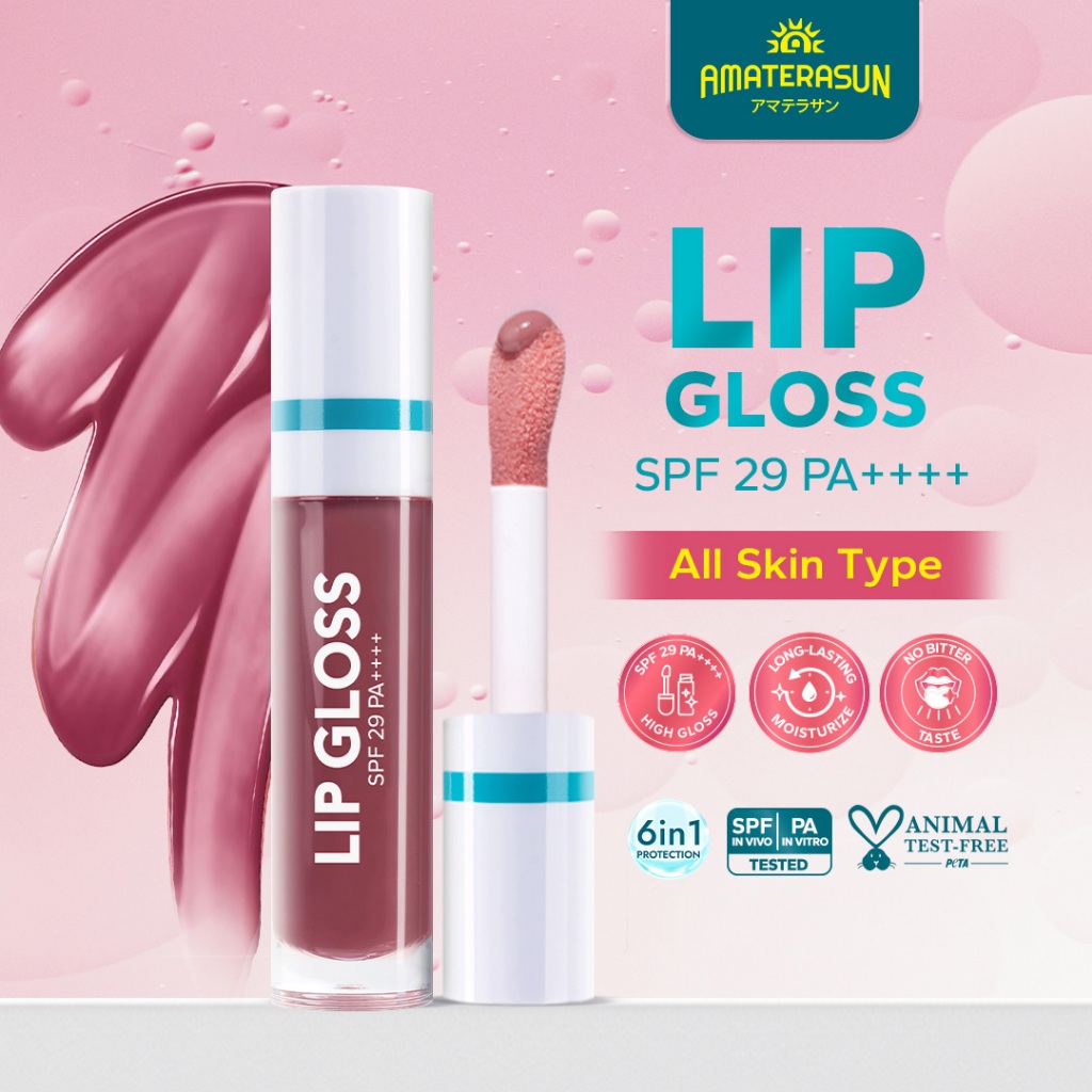 Jual AMATERASUN [REAL SPF] Lip Gloss SPF29 PA++++ | Shopee Indonesia