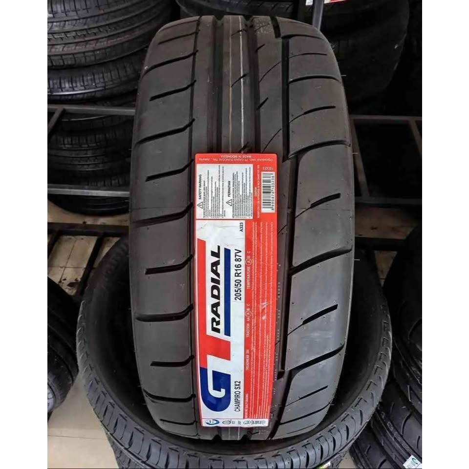 Jual GT Radial Champiro SX2 Ukuran 205/50 R16 Ban Mobil Semi Slick Peugeot 308 Altis New Civic ...
