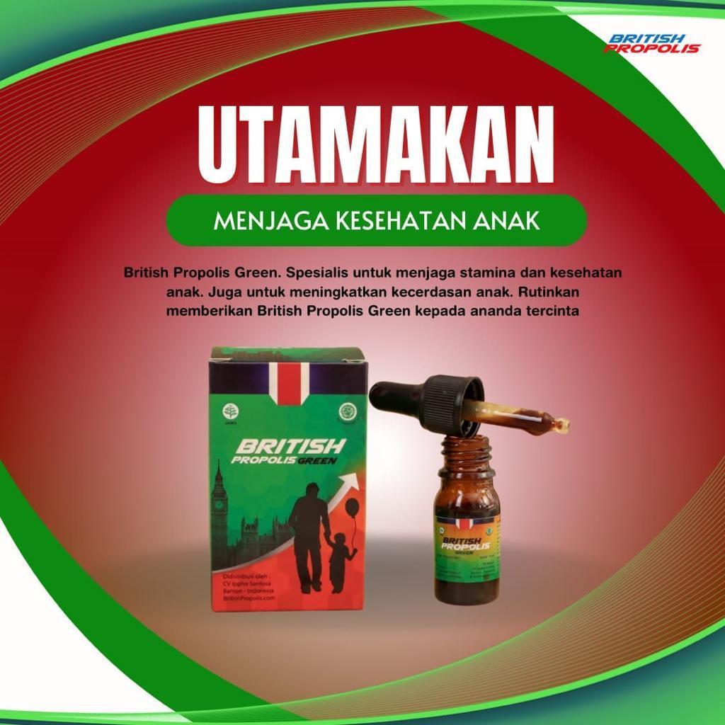 Jual British Propolis Green For Kids 100% ORI Vitamin Suplemen Anak ...