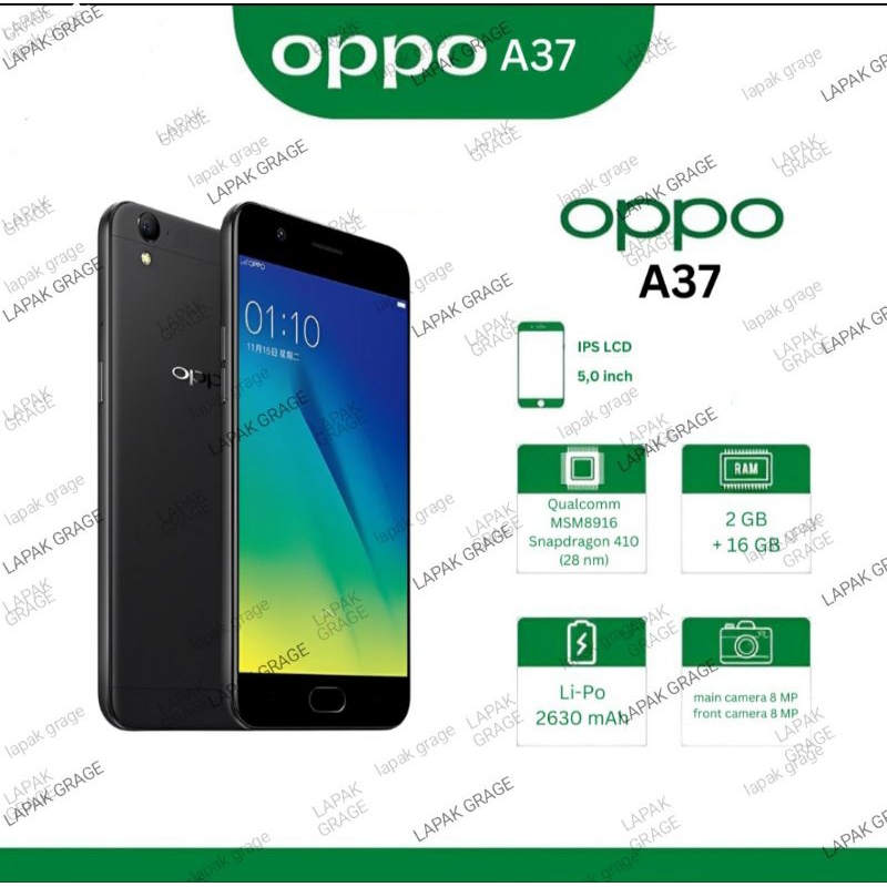 Jual HP OPPO A37 4G RAM 2/16 NORMAL SECOND SIAP PAKAI | Shopee Indonesia