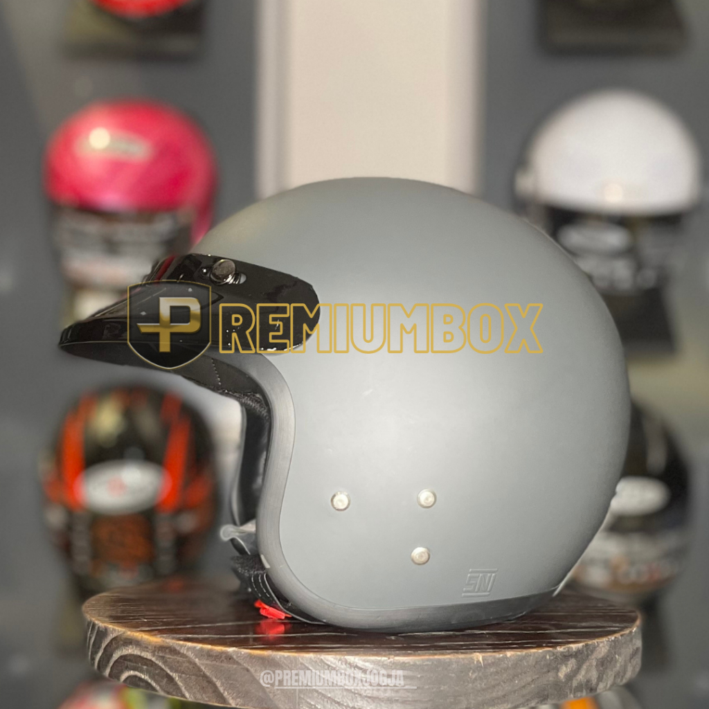 Jual Helm RSV Odezzy Solid Carcoal Doft Half Face | Shopee Indonesia