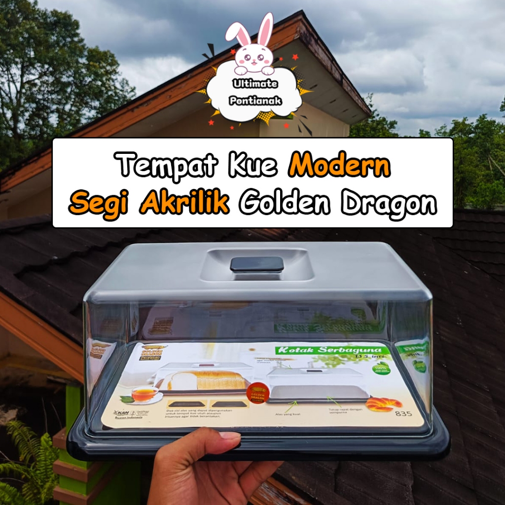 Jual GOLDEN DRAGON Tempat Kue Segi Modern 835-1 | Cake Tray | Nampan ...