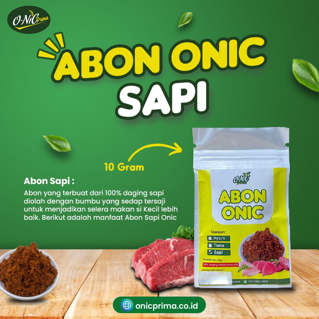 Jual Abon Onic Varian Sapi Full Daging Asli | Shopee Indonesia
