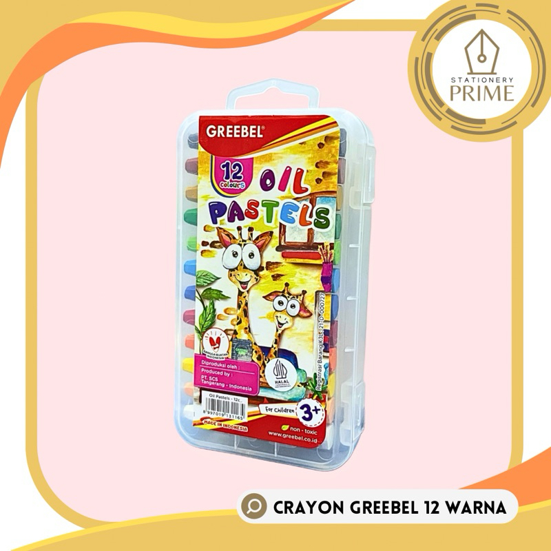 Jual Crayon Greebel 12 warna | Shopee Indonesia
