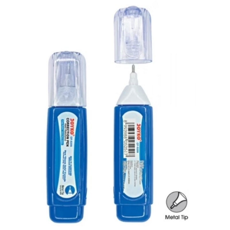 Jual Tipe-x pen/ Correction Pen Fluid Joyko CF-S209 Metal Tip | Shopee ...