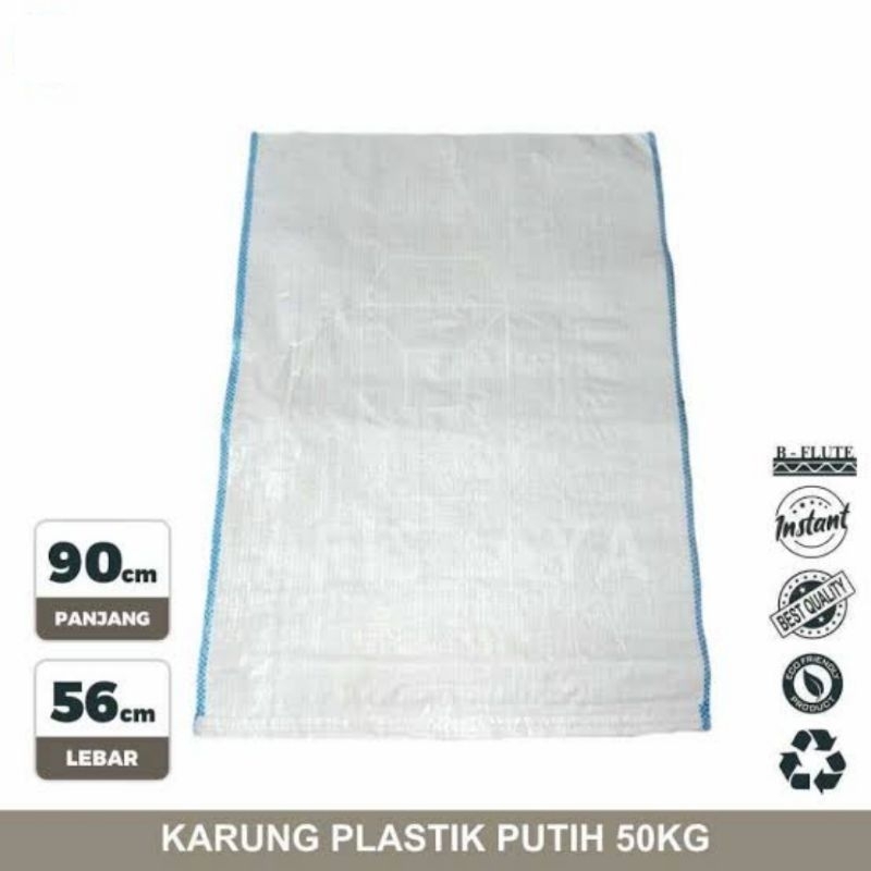 Jual (10/20 PCS) Karung Plastik Karung Besar Karung Padi Karung Packing ...