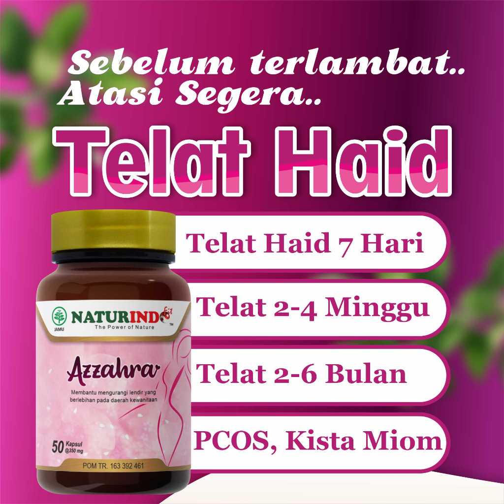 Jual Obat Telat Dateng Bulan Manjakani Pelancaran PCOS Haid Pelancar ...