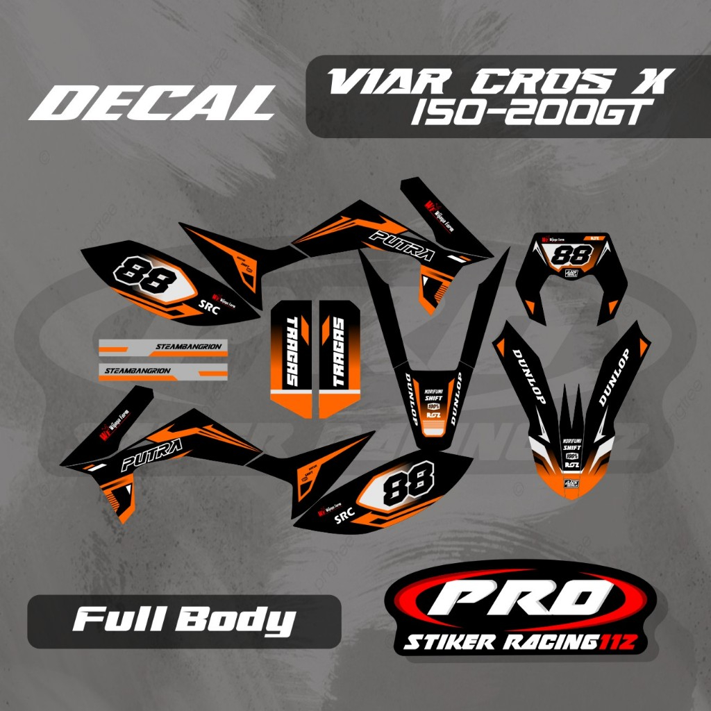 Jual Decal Viar X Cross 150 Terbaru Full Body Decal Viar X Cross 200 GT ...