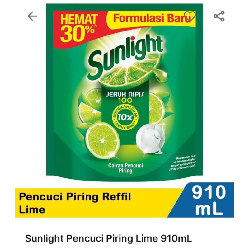 Jual Cairan Pencuci Piring Sunlight Jeruk Nipis Hemat 30 % Ukuran Besar ...