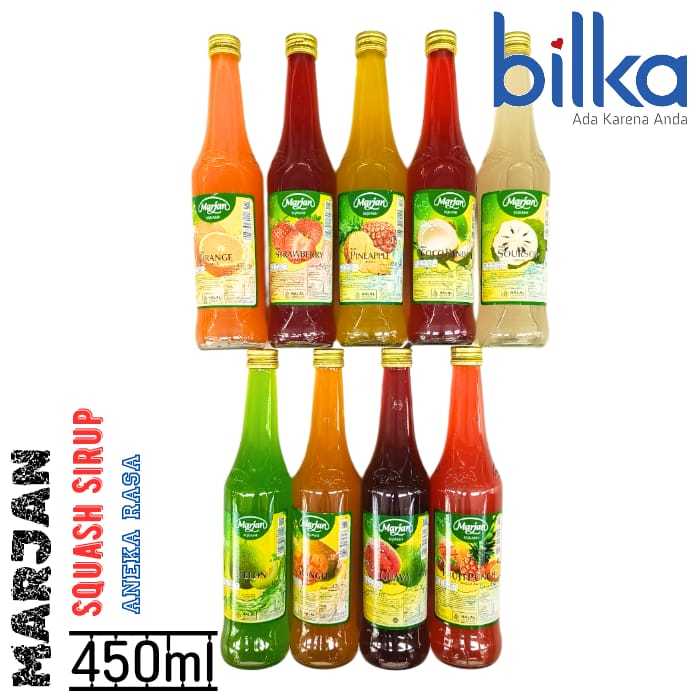 Jual MARJAN Sirup Squash 450ml Aneka Rasa | Shopee Indonesia