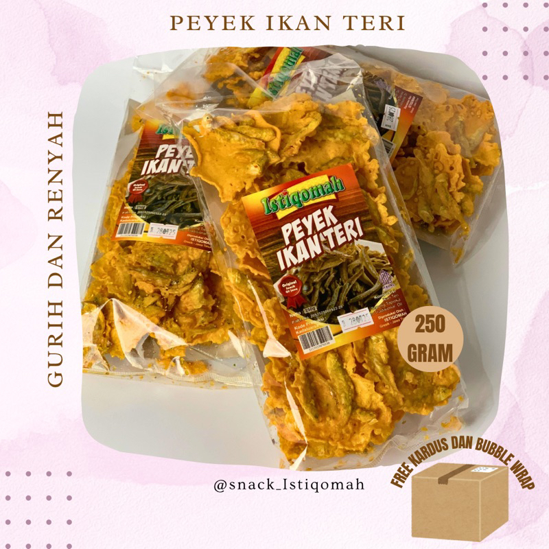 Jual Peyek Ikan Teri Istiqomah 250 Gram | Shopee Indonesia