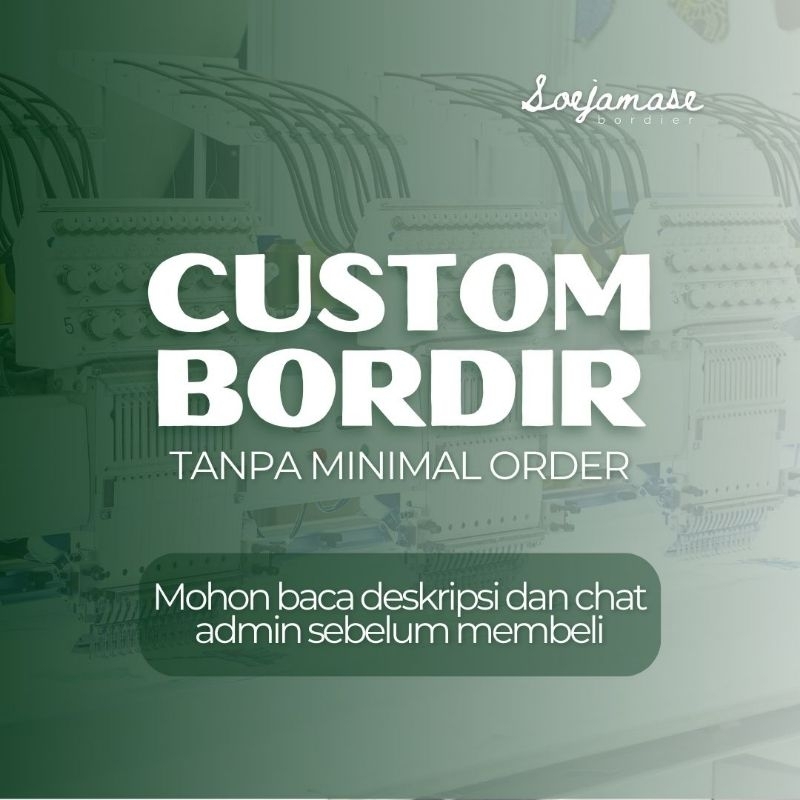 Jual (CHAT ADMIN SEBELUM CO) CUSTOM BORDIR ATRIBUT/LOGO/PATCH/EMBLEM ...