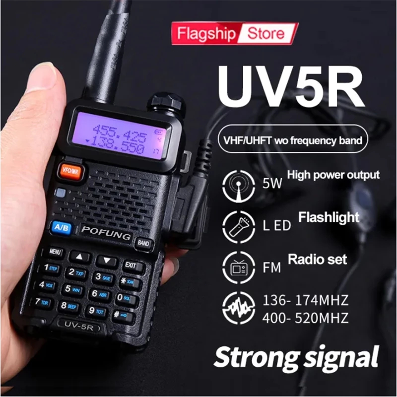 Jual HT POFUNG - UV5R Walkie Talkie Dual Band 8W 128Channels UHF+VHF Handy Talkie | Shopee Indonesia