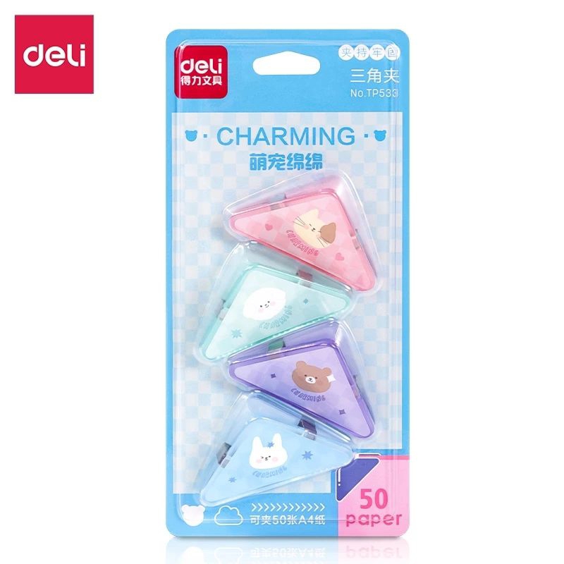 Jual Deli Triangle Paper Clip / Penjepit Kertas / Penjepit Multifungsi ...