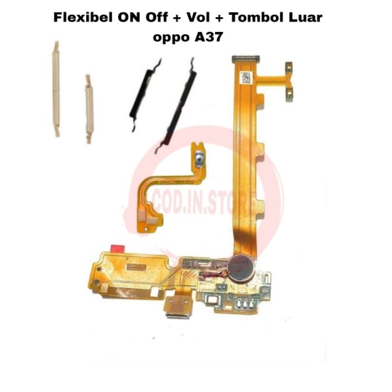 Jual Oppo A37 / Neo 9 - 1 Set Fleksibel On Off + Fleksibel Cas + Fleksibel On Off + Tombol luar ...
