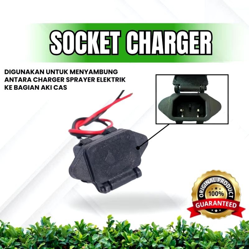 Jual SOCKET CHARGER TANGKI SEMPROT SPRAYER ELEKTRIK ( Lubang socket ...