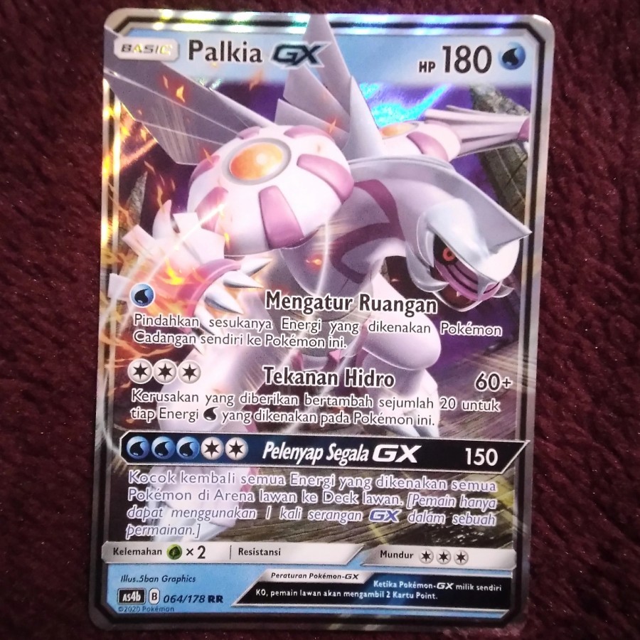 Jual Water Palkia GX RR as4b - Pokemon TCG Indonesia foil holo | Shopee Indonesia