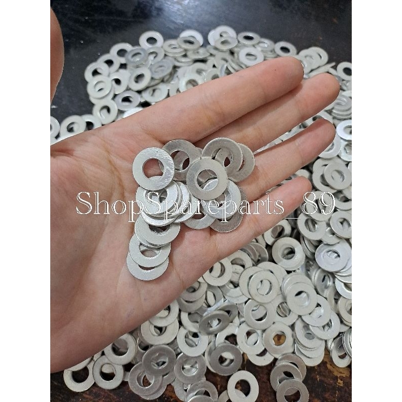 Jual [ 50 - 100 PCS ] RING OLI ALUMUNIUM M8 / RING OLI GARDAN M8 ...