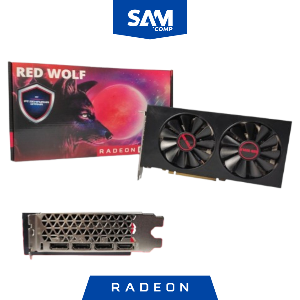 Jual RED WOLF RADEON RX 580 8GB DDR5 256 bit VGA Card Venom RX 8GB ...