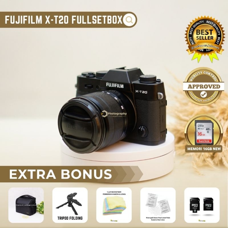 Jual FUJIFILM XT20 FULLSET MURAH SIAP PAKAI - FUJIFILM X-T20 FULLSETBOX | Shopee Indonesia