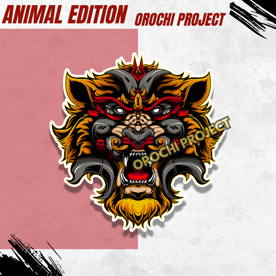 Jual Sticker Stiker WOLF TIGER HEAD RAWR Special Edition DTF UV Vinyl ...