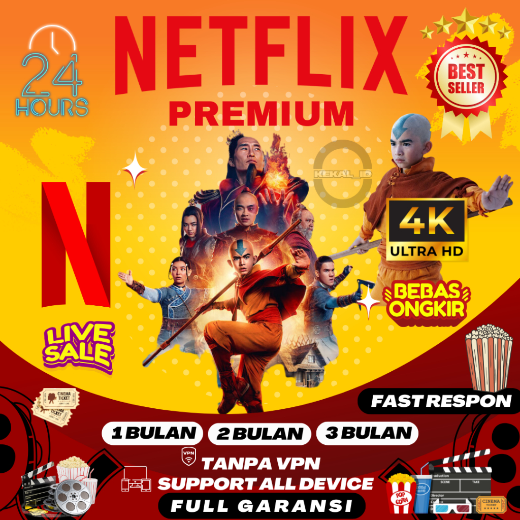 Jual NETFLIXXX 1-3BULAN 4K UHD PREMIUM BERGARANSI 100% RESMI | Shopee Indonesia