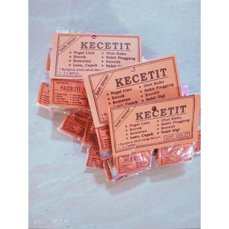 Jual Pil Kecetit ok kemasan baru 1 renceng isi 20 pcs | Shopee Indonesia
