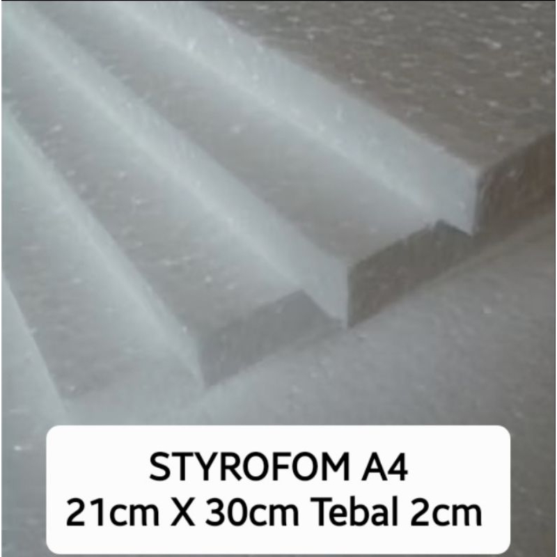 Jual Styrofoam A4 Ukuran 21x30cm tebal 2cm | Shopee Indonesia