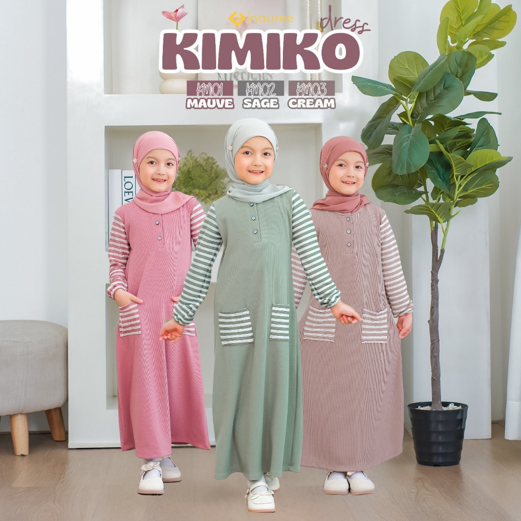 Jual Kimiko Dress Anak Perempuan - Gamis Panjang Adem & Nyaman Model Terbaru | Rifca Store ...