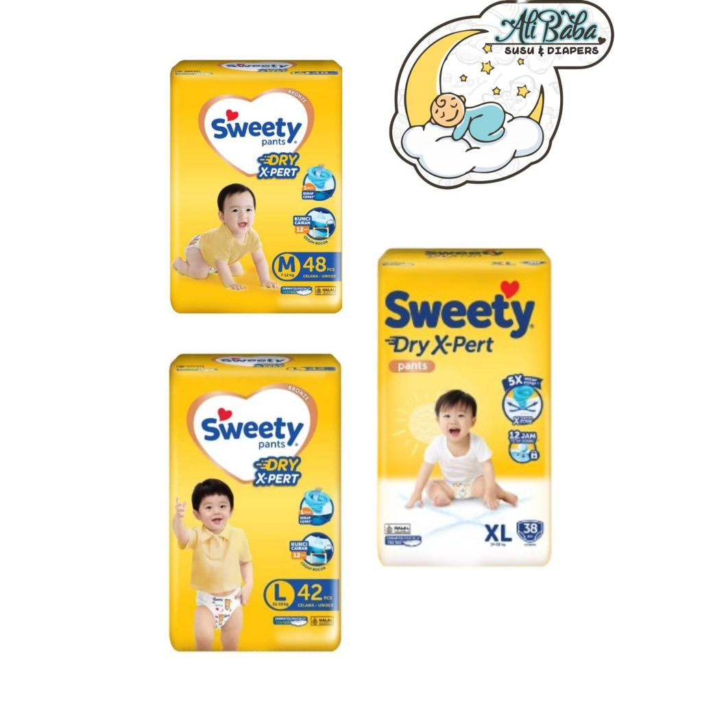 Jual SWEETY DRY XPERT PANTS M 48/ L 42/ XL 38 SWEETY BRONZE | Shopee ...