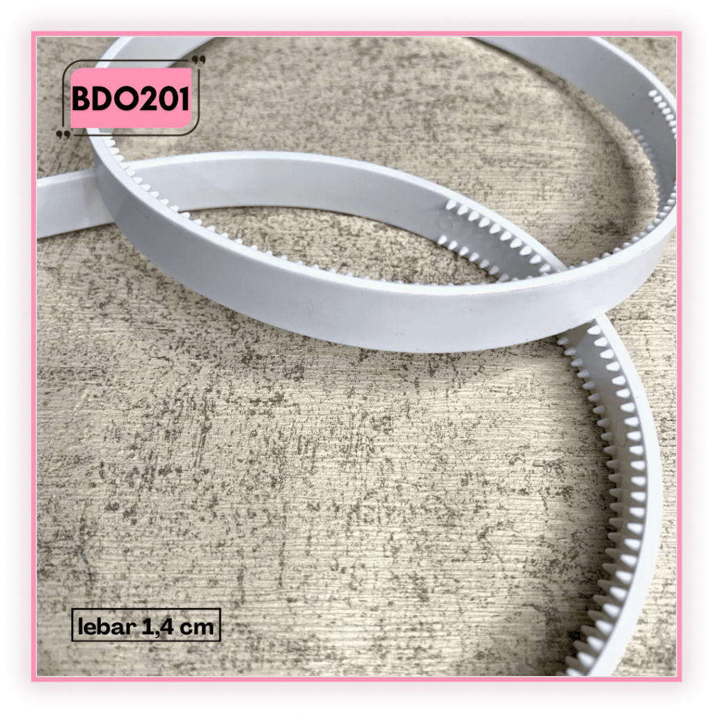Jual Bdo201 Rangka Bando Putih Bergigi Lebar 1.4cm | Shopee Indonesia