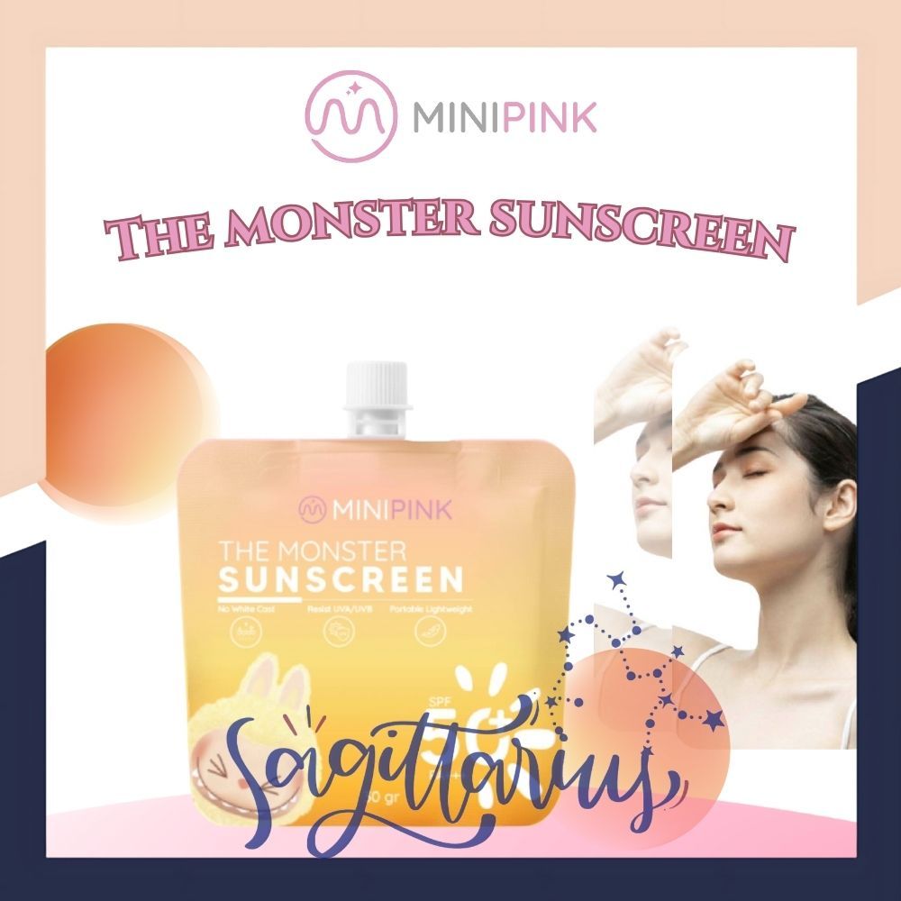 Jual MINIPINK Labubu The Monster Sunscreen SPF50+ 30g Face Body ...
