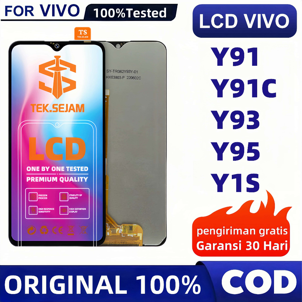 Jual LCD ViVO Y91 / Y91c / Y93 / Y95 / Y1S Fullset Touchscreen COMPLETE ...