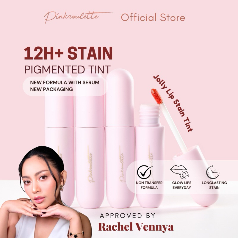Jual Jolly Tint PinkRoulette - Lip Tint Stain with Serum | Liptint ...