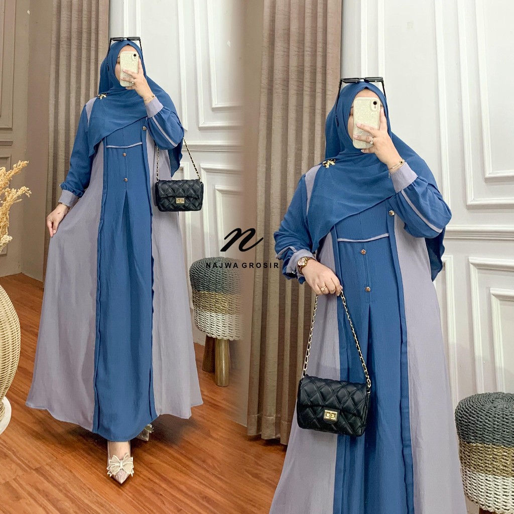 Jual Gamis syari Medina Ikhwani SET HIJAB | Shopee Indonesia