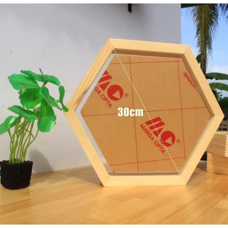 Jual BINGKAI HEXAGONAL POLOSAN | TANPA HIASAN | Shopee Indonesia