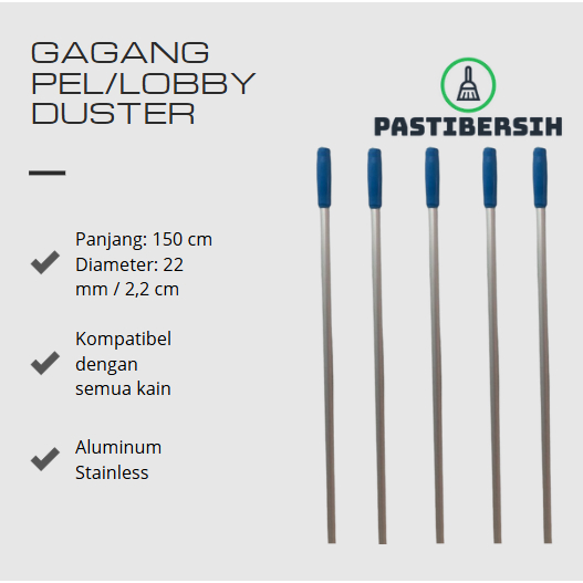 Jual Gagang Pel / Gagang Lobby Duster / Gagang Sapu - Panjang 150 cm ...