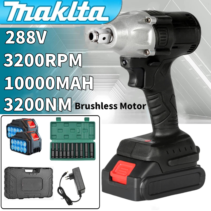 Jual MAKlTA Impact Wrench CORDLESS IMPACT WRENCH impact baterai MESIN BOR UNTUK BAUT MOBIL ...