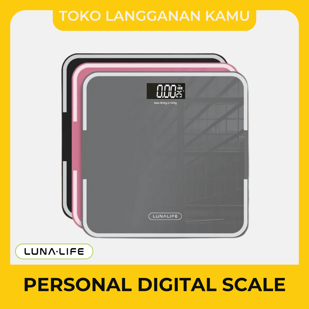 Jual Luna Life Timbangan Smart TD01 28 cm Bluetooth Digital Body Fat ...