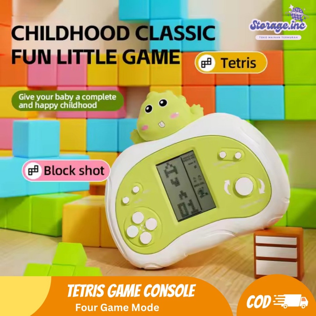 Jual Tetris Game Console Retro dengan Karakter Lucu Permainan Gambot ...