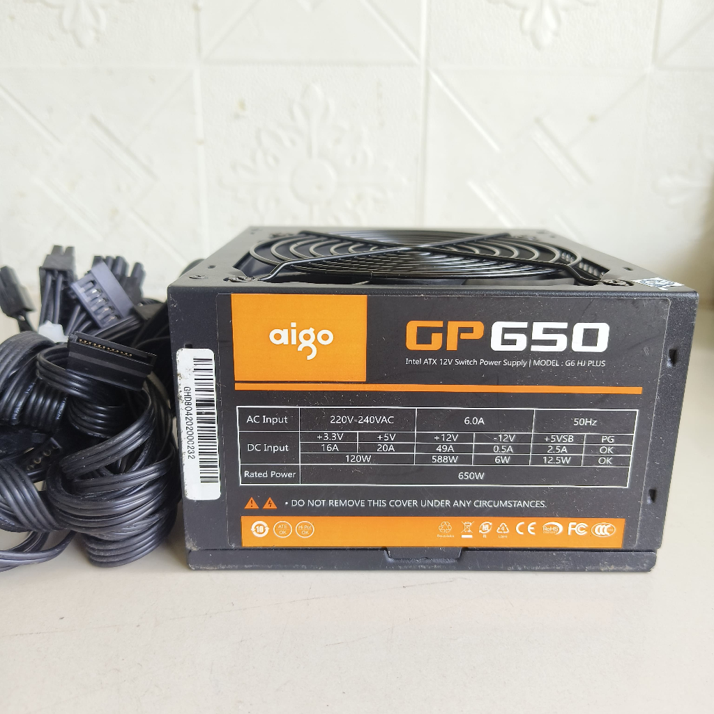 Jual PSU GAMING AIGO 650W PURE | Shopee Indonesia