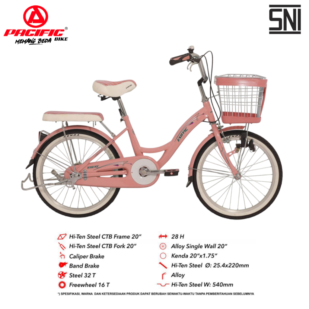 Jual Pacific Sepeda Kota CTB Exotic ET-9788 MX Size 20 | Shopee Indonesia