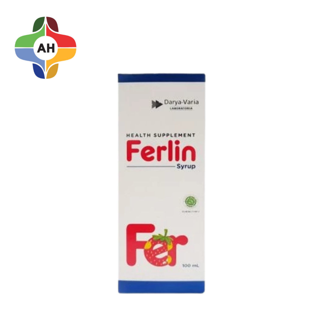 Jual Ferlin Sirup untuk Memenuhi Kebutuhan Vitamin & Zat Besi Anak 100 ...