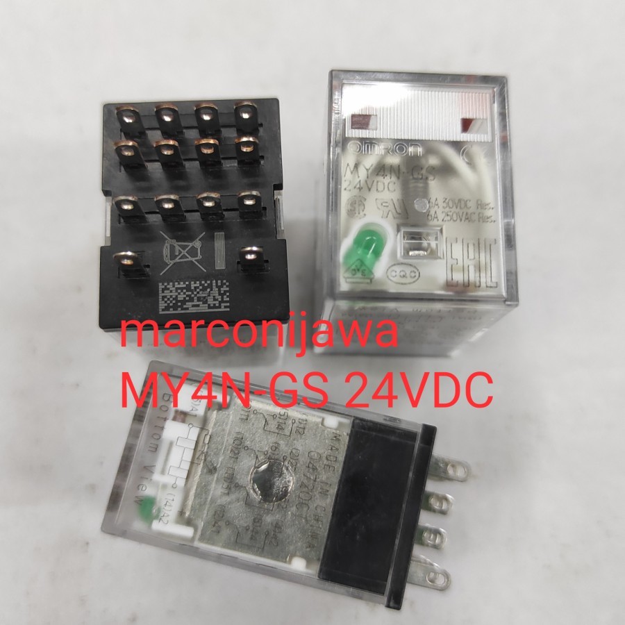Jual Relay MY4N-GS 24VDC 14pin omron original | Shopee Indonesia