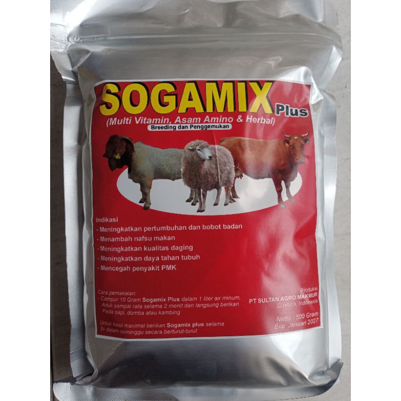 Jual SogamixPlus @500 gram - Suplemen Multi Vitamin, Asam Amino dan ...