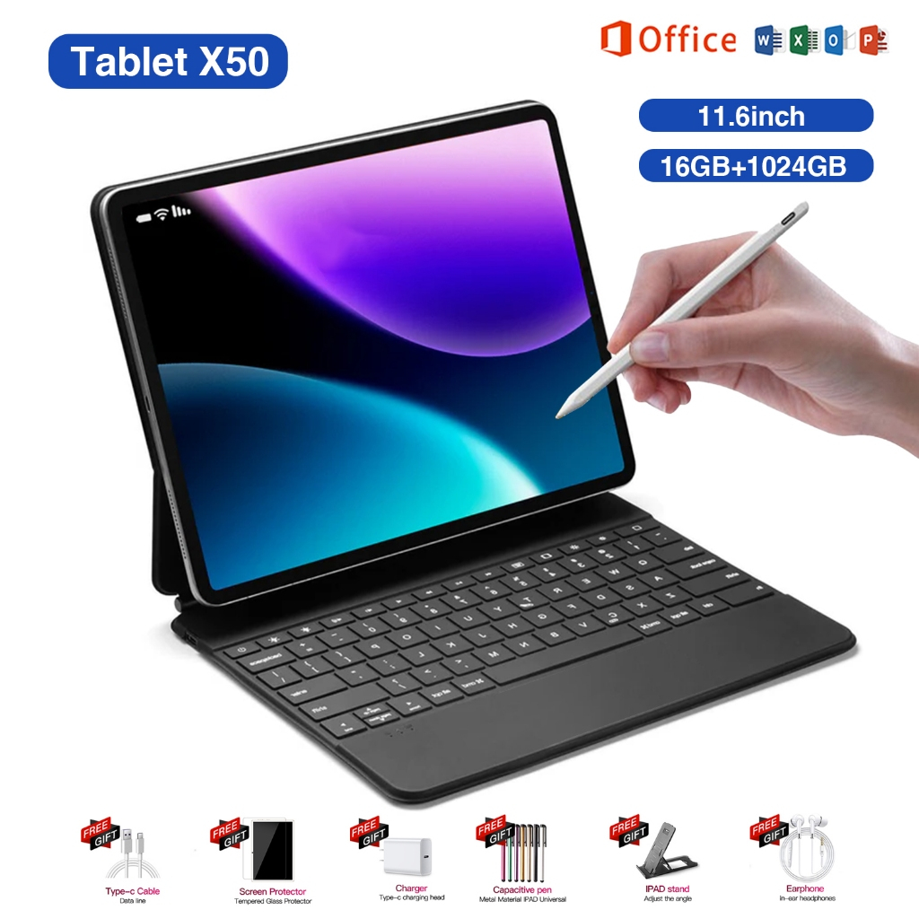 Jual Tablet PC Android X50 Pro (16GB+1024GB)11.6inch Screen Tablet ...