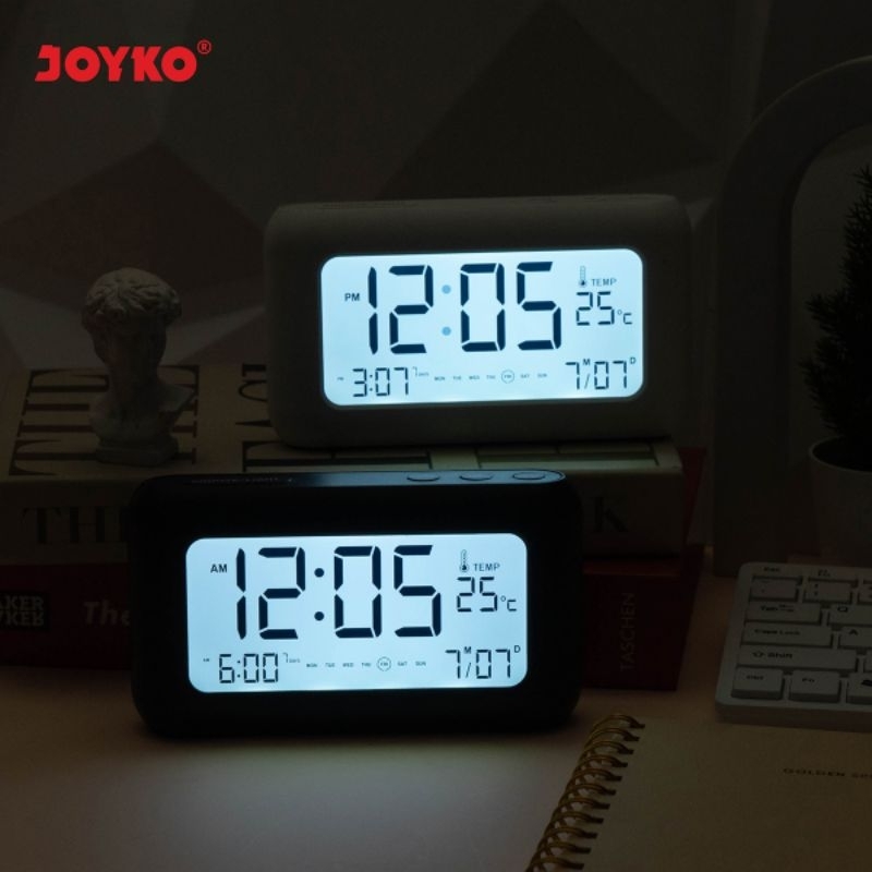 Jual Joyko Jam Beker Dering Rechargeable Digital Alarm Clock ALCL-608D ...